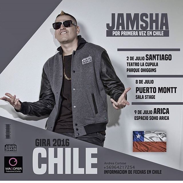 Jamsha por primera vez en Chile